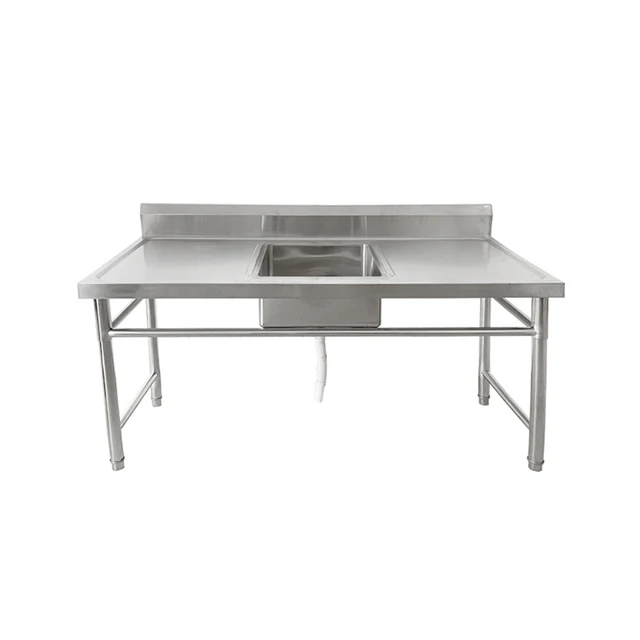 Single Bowl Prep Sink - 1700mm x 700mm x 900mm High - LHS & RHS Work A ...