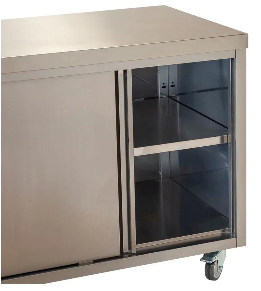 Stainless Steel Drawer Service Counter With Storage - 1800mm x 700mm x ...