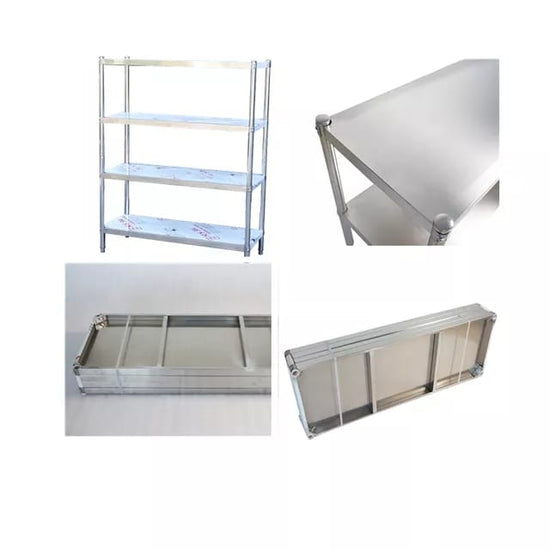 4-Tier Stainless Steel Shelving Unit – Steelerz