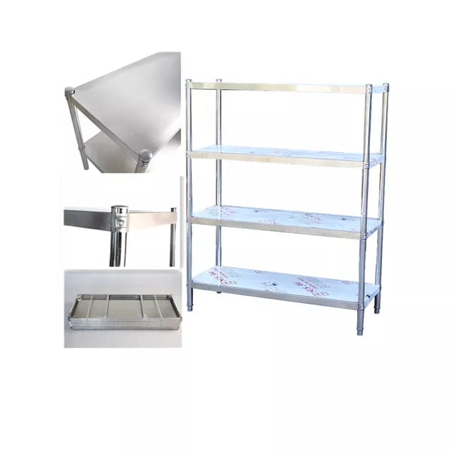 4-Tier Stainless Steel Shelving Unit – Steelerz